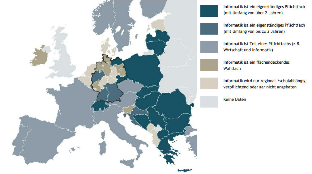 Informatikunterricht: Deutschland abgehängt in Europa | Stifterverband